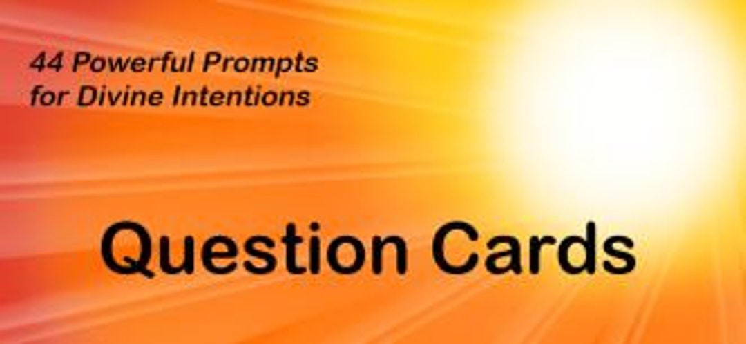 Powerful Question Cards for Use With Oracle Decks, Tarot Readings ...