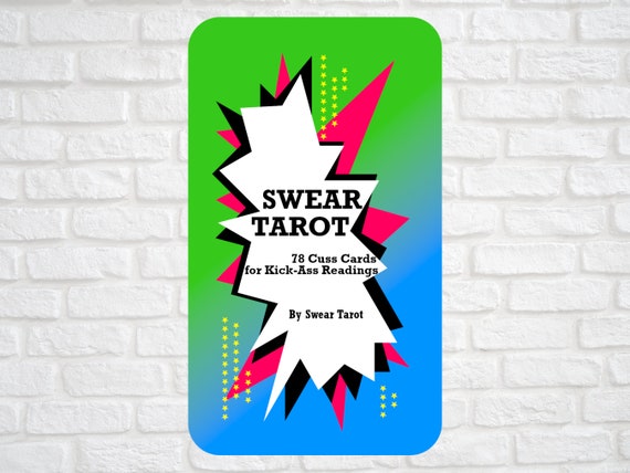 Swear Tarot Oracle Deck 78 Cuss Card Quotes Based on Rider - Etsy