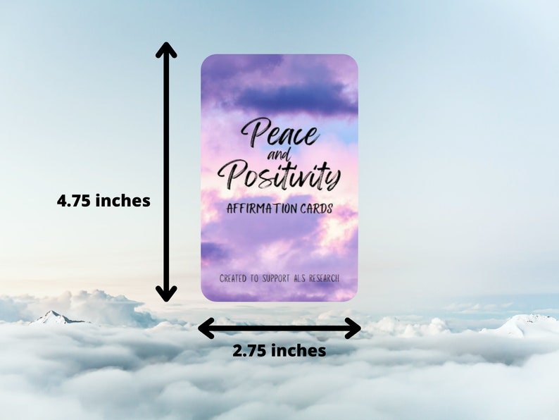 Peace and Positivity Affirmation Cards Set - Etsy
