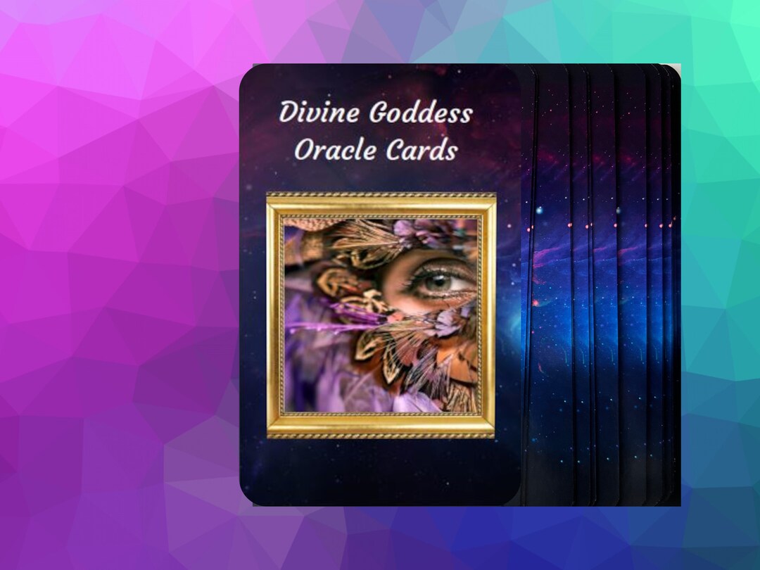 Divine Goddess Oracle Card Deck. 2.75 X 4.75" Cards With Amazing ...