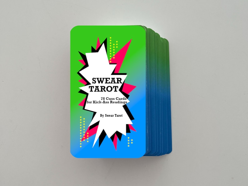 Swear Tarot Oracle Deck - 78 Cuss Card Quotes Based on Rider Waite ...
