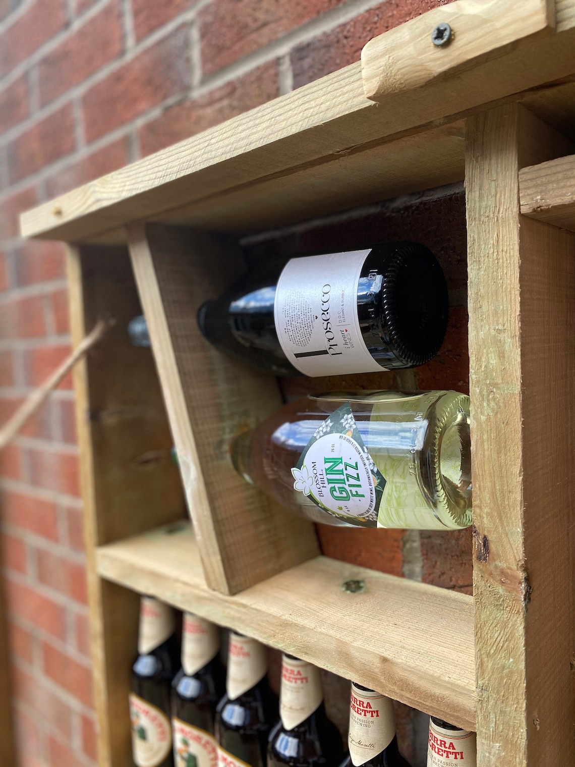 Garden Wall Rutic Gin Beer Fence Folding Bar Wooden Timber - Etsy UK