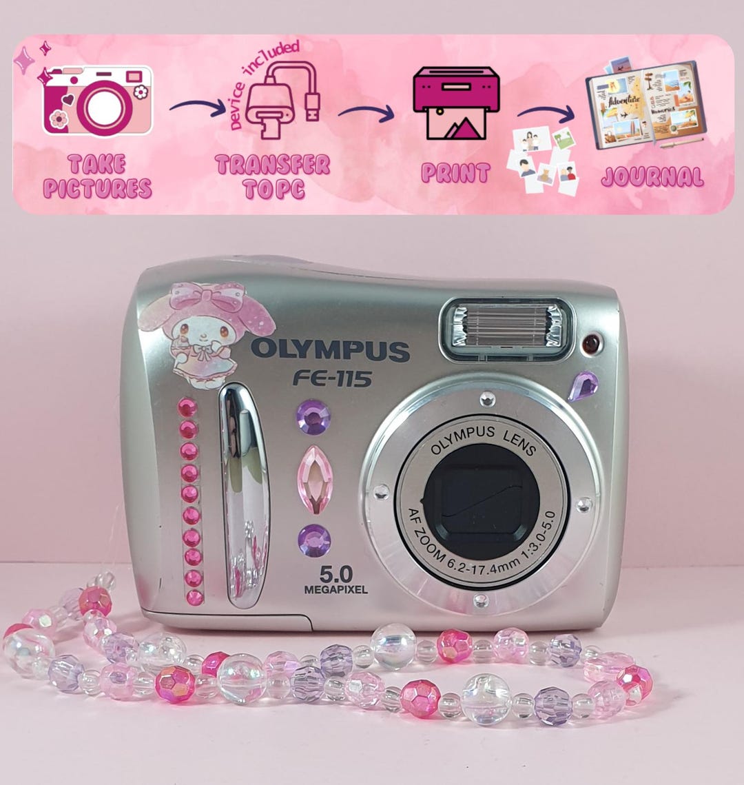 Cute Y2K Journaling Camera Olympus FE-115 - Etsy