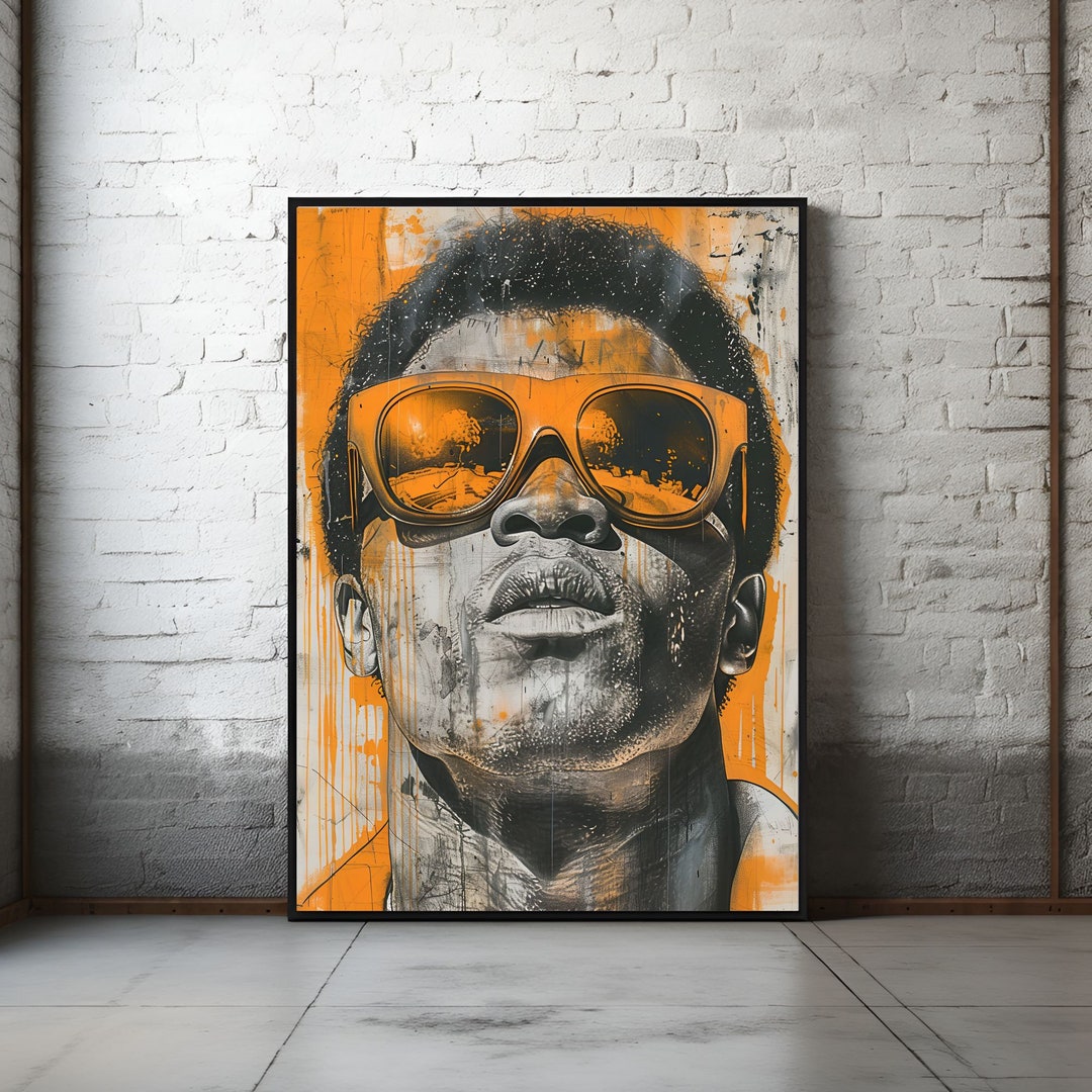 Muhammad Ali Portrait Boxing Art Print Posters Printable Artwork - Etsy