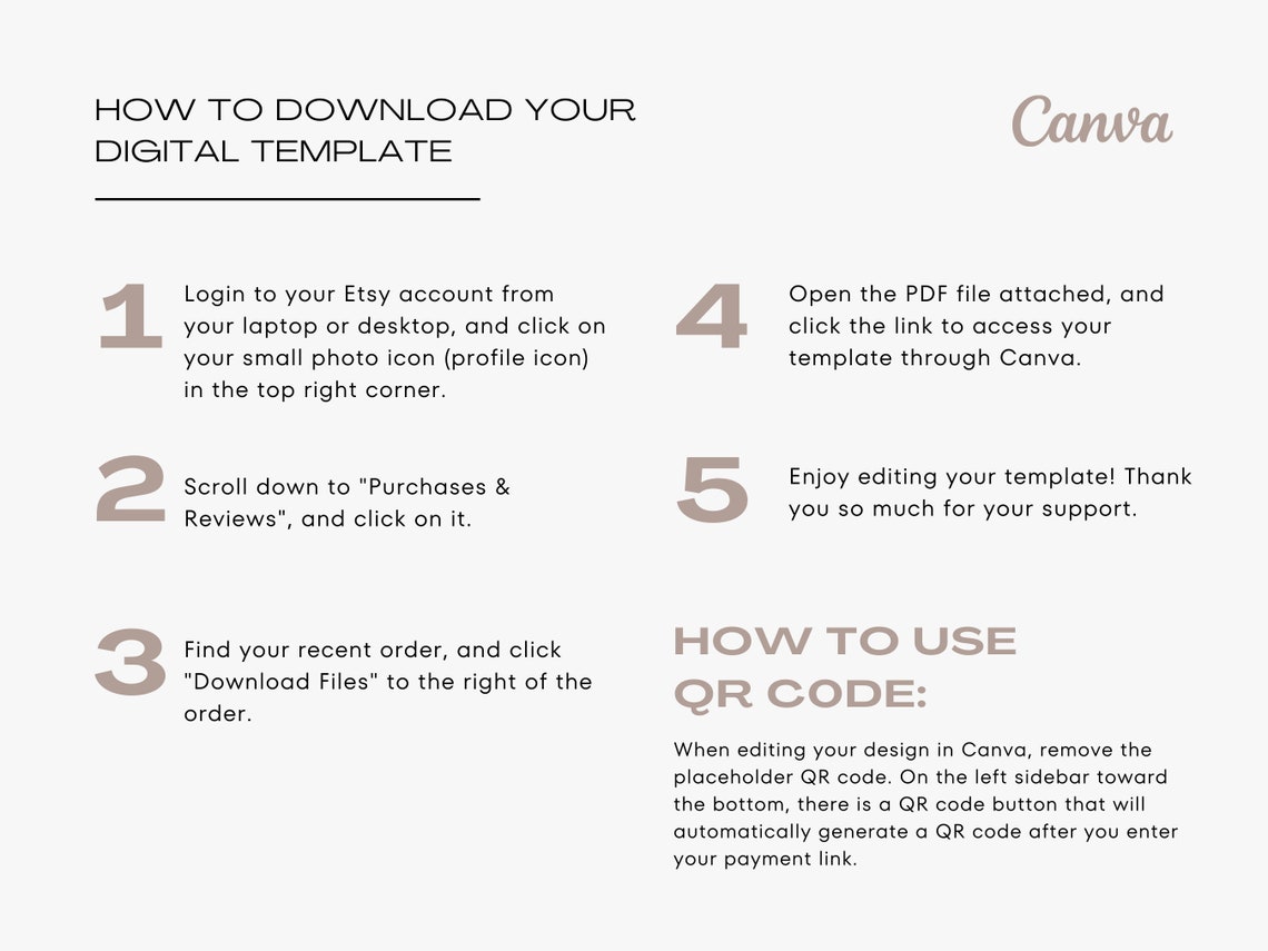 Tip Sign With QR Code Venmo Tip Sign Template Virtual Tip - Etsy