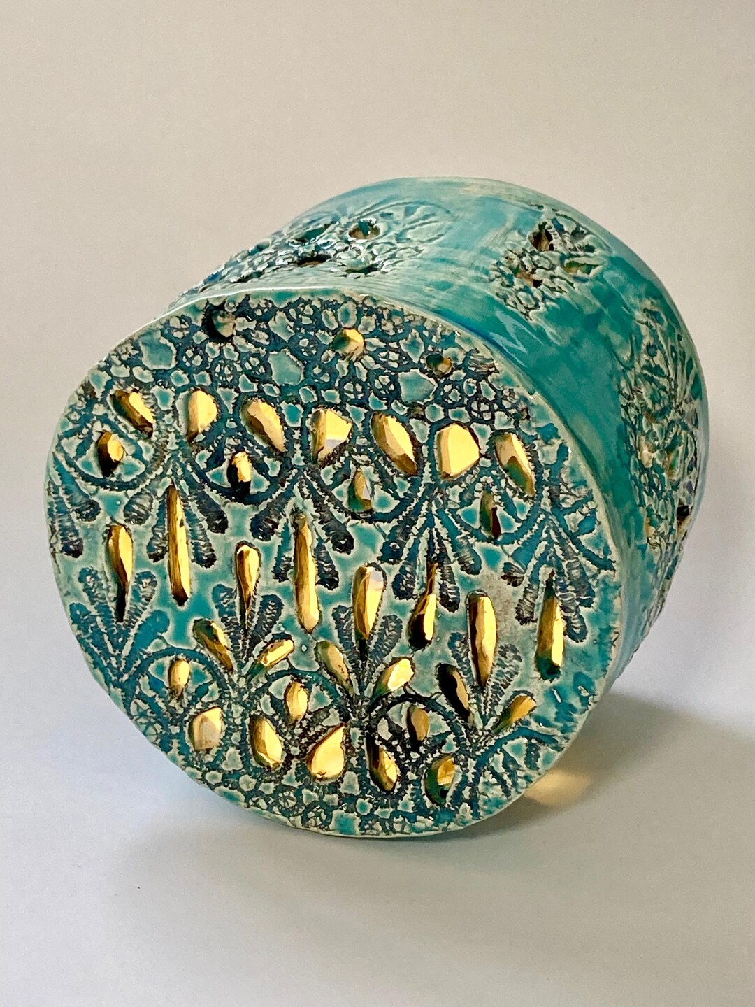 Circular Ceramic Lantern - Etsy