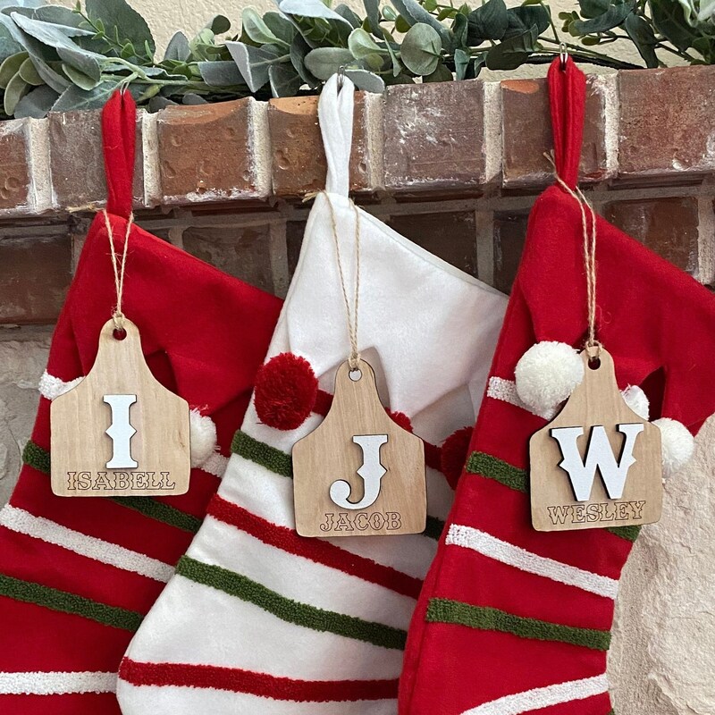 Wooden Name Tags - Etsy