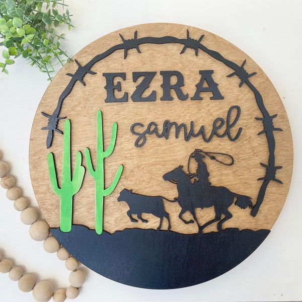 Western Name Sign - Etsy