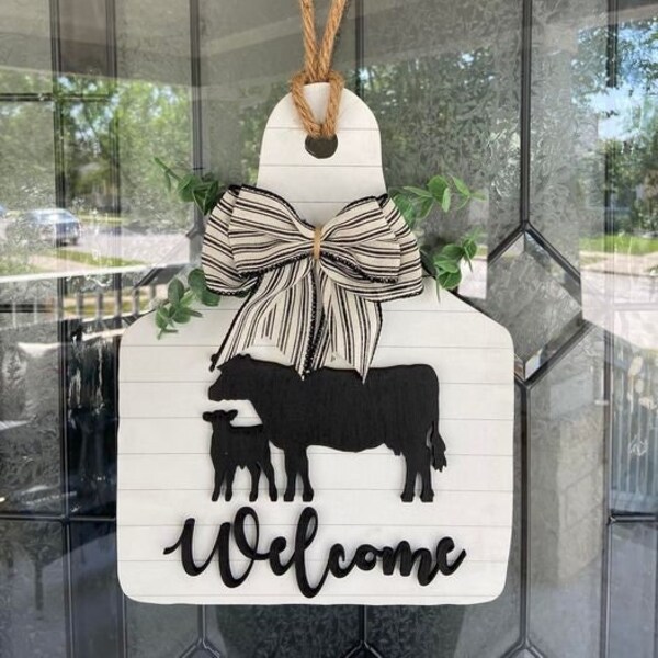 Cow Door Hanger - Etsy