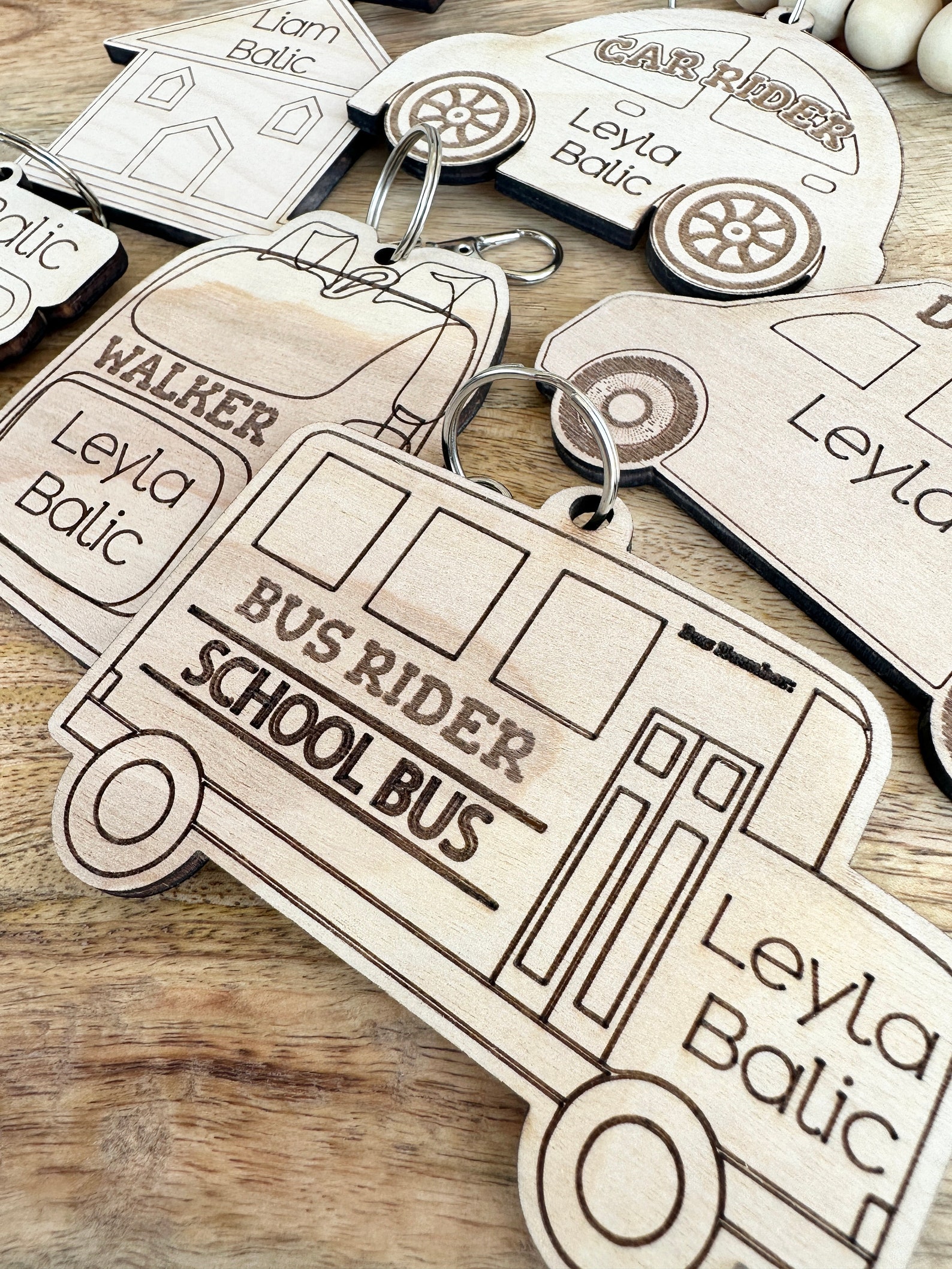 School Backpack Tags, Bus Rider Key Chain, Car Rider Key Chain, Walker ...