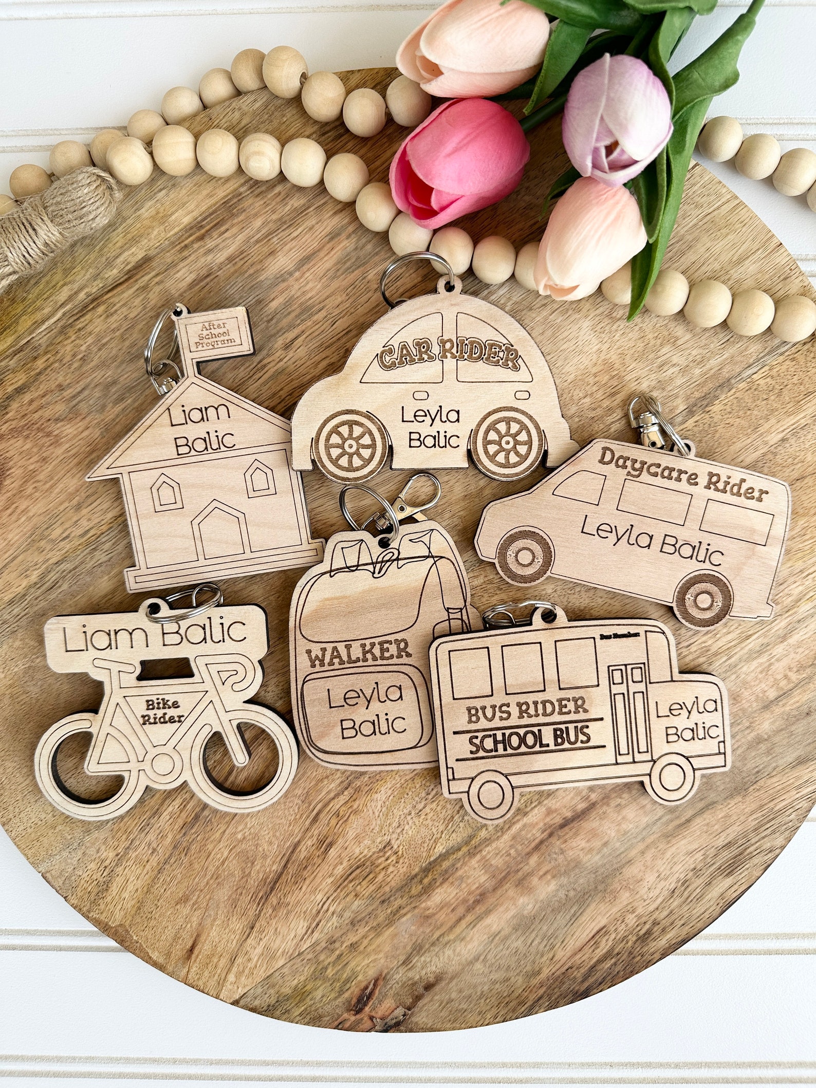 School Backpack Tags, Bus Rider Key Chain, Car Rider Key Chain, Walker ...