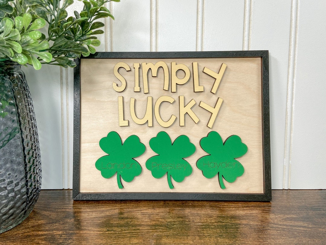 St Patricks Day Personalized Decorations, St Patricks Day Signs, St ...