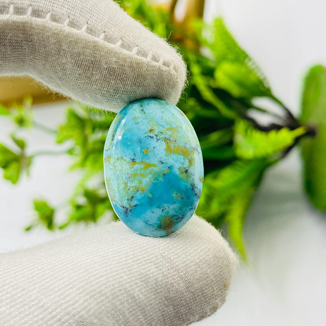 Arizona Turquoise Cabochon: Natural Gemstone for Jewelry Making ...