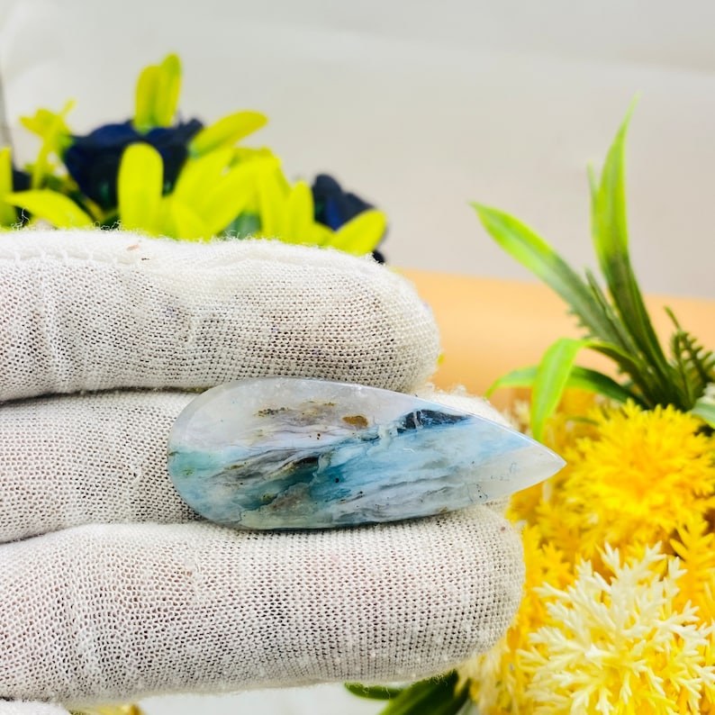 AAA Designer Top Beautiful Peru Opal Natural Blue Peruvian Opal ...