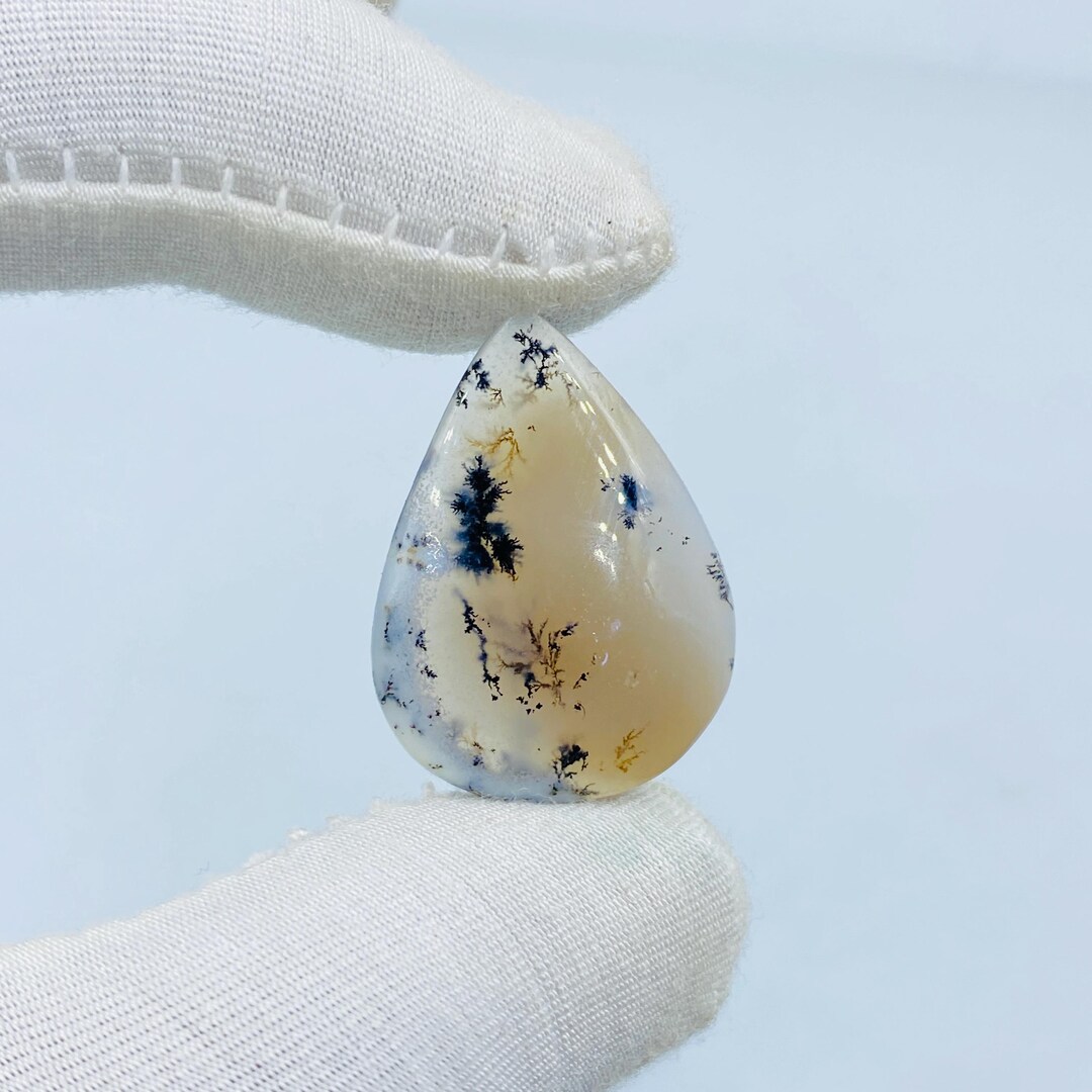 Dendritic Opal Cabochon: Designer Gemstone (29x21x5 MM) - Etsy