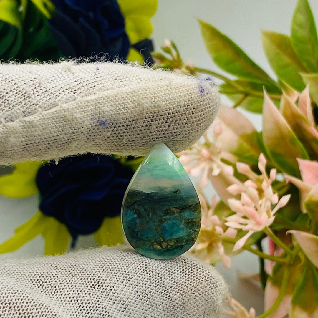 Designer Top Beautiful Peru Opal Natural Blue Peruvian Opal Gemstone ...