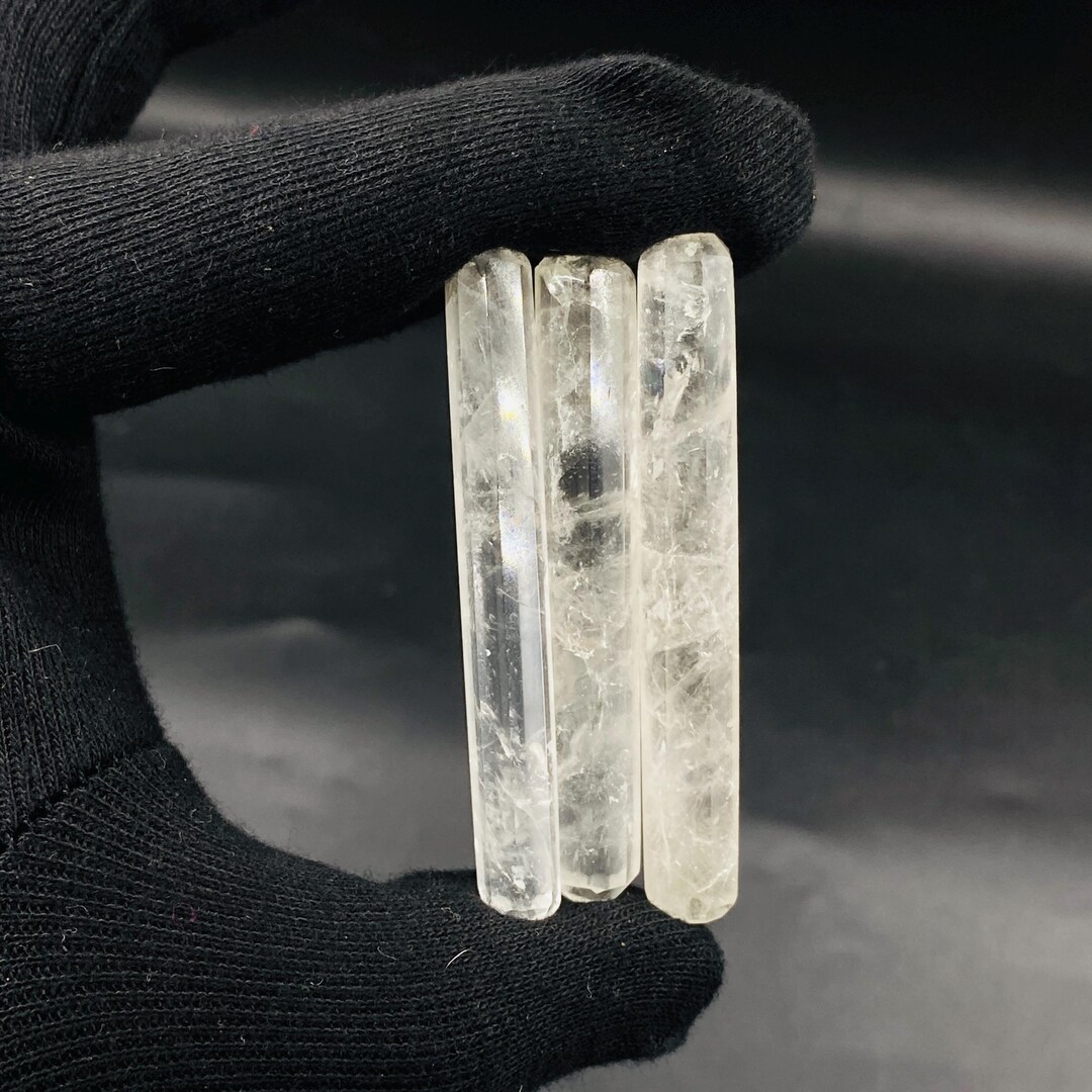 Natural Quartz Pencil Double Point Pencils Hand Cut for Crystal Grid ...