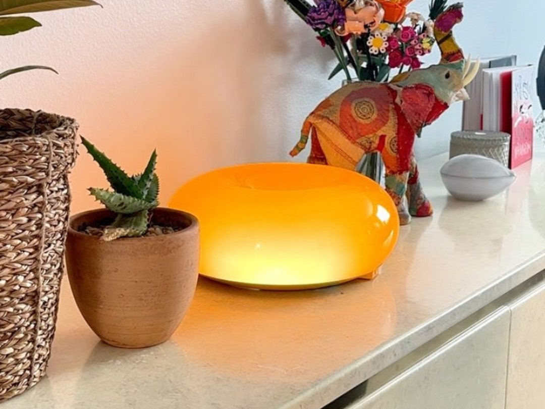 Varmblixt Donut Retro Table Lamp New Ikea VARMBLIXT Orange Glass Wall ...