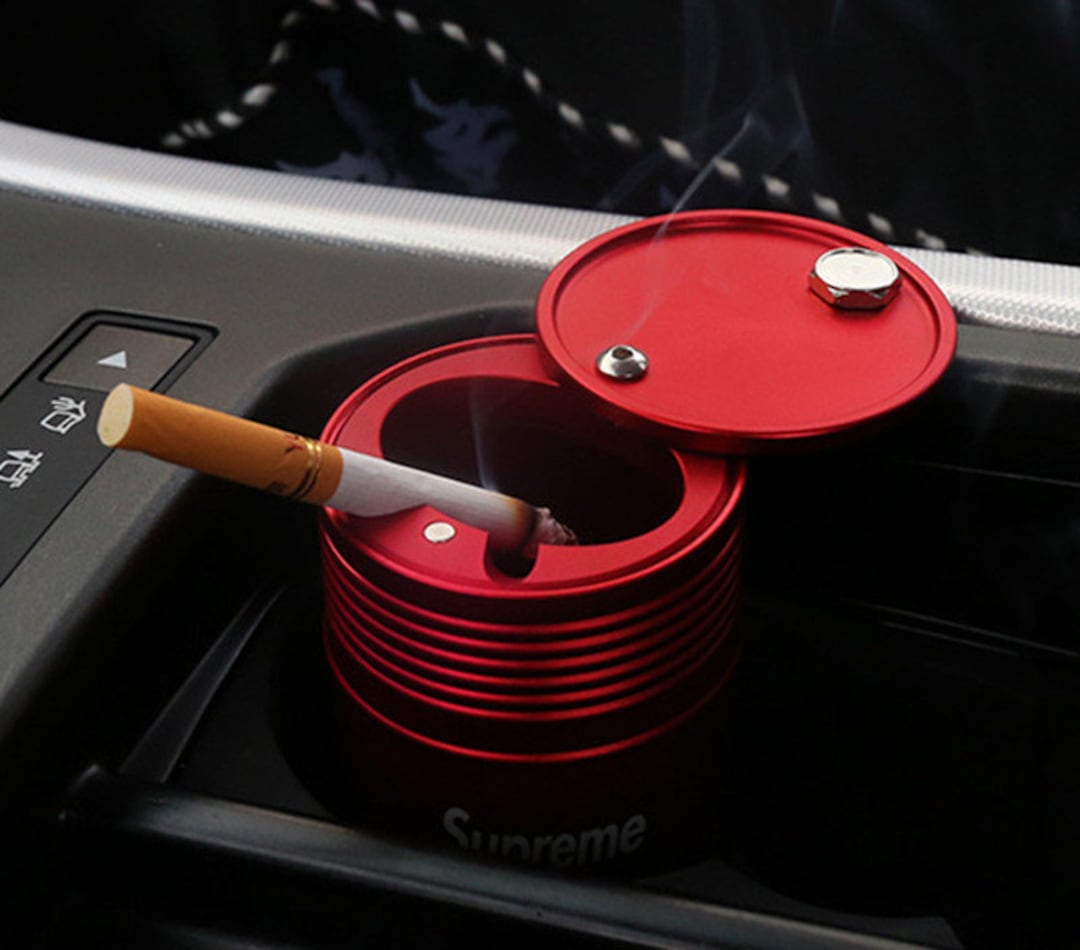 Car Ashtray Metal Ashtray With Cover in Car - Etsy