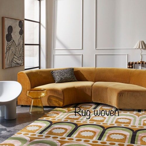 Modern Abstract Area Rug for Living Room . Bedroom - Etsy