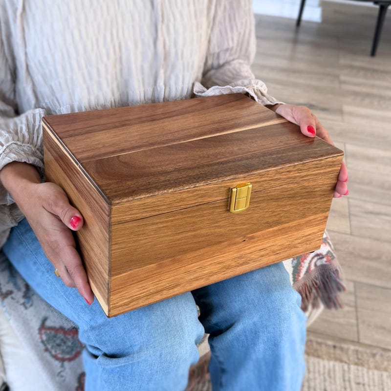 Wood Keepsake Boxes Office - Etsy