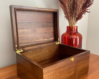 Buy wooden box with lid store