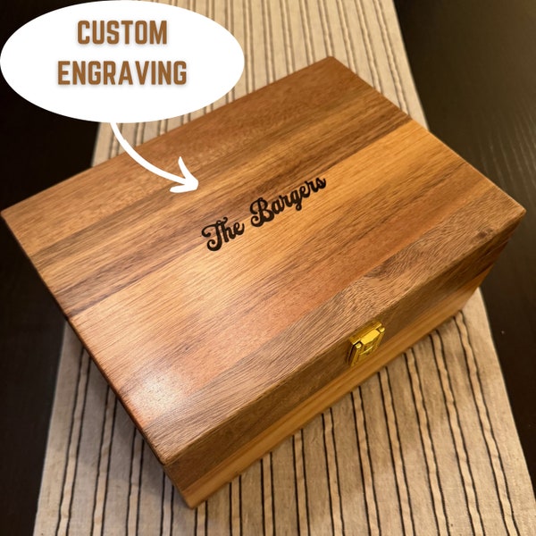 Engraved Wood Box - Etsy