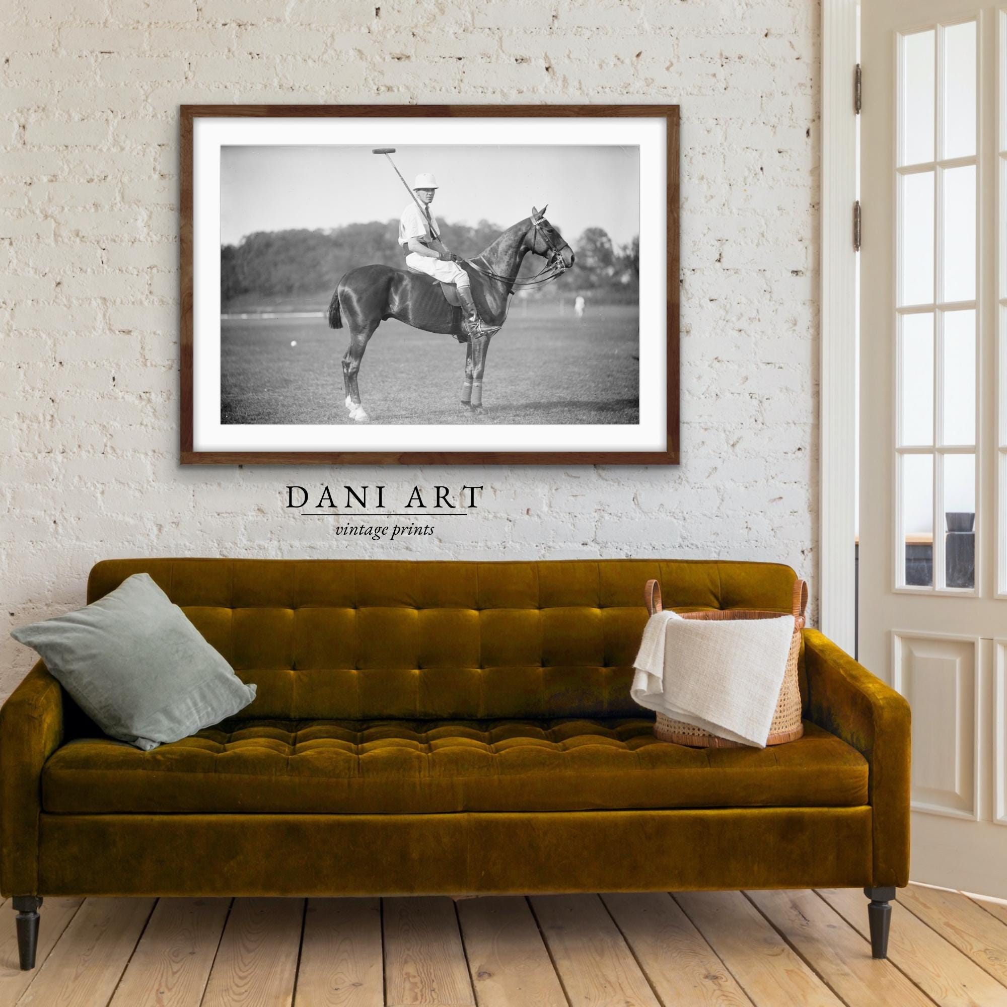 POLO PLAYER PRINT Vintage Polo Photo Sports Wall Decor for Him Vintage ...