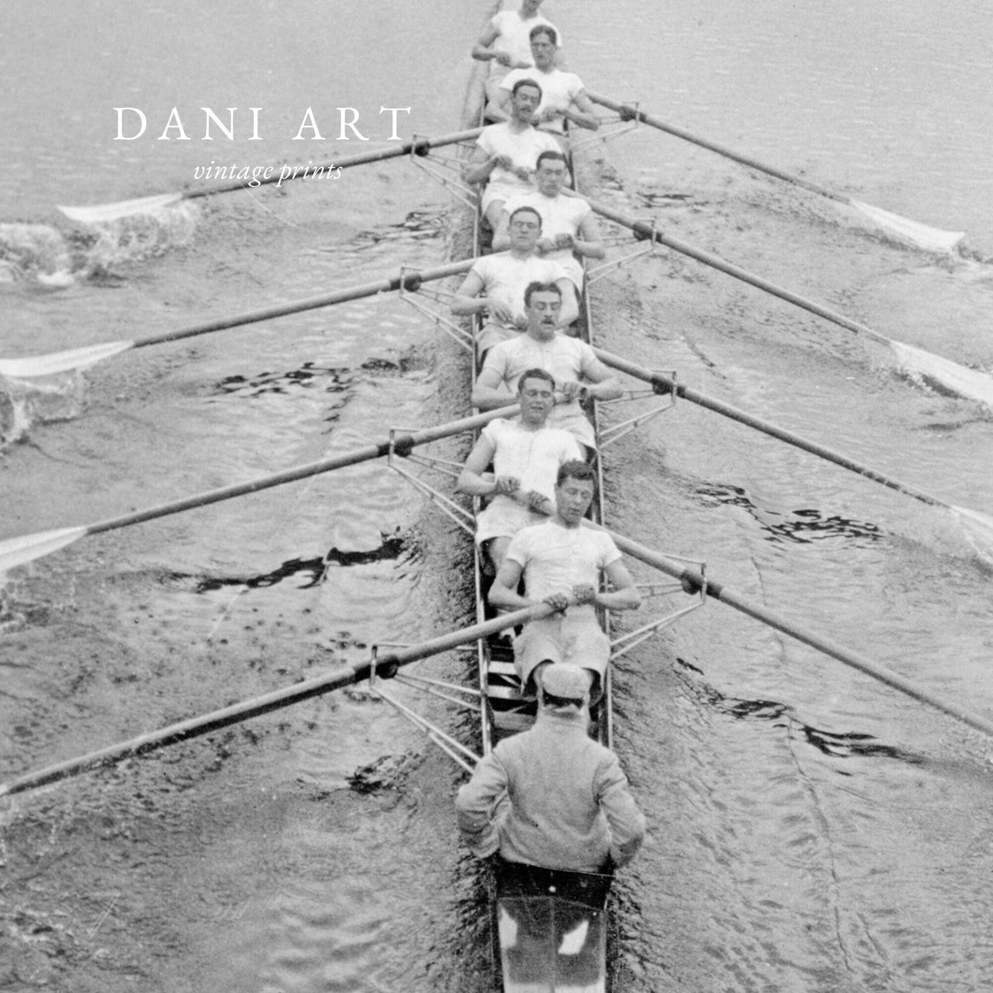 MEN ROWING Poster Digital Prints Vintage Rowing Bar Cart Art Ralph ...