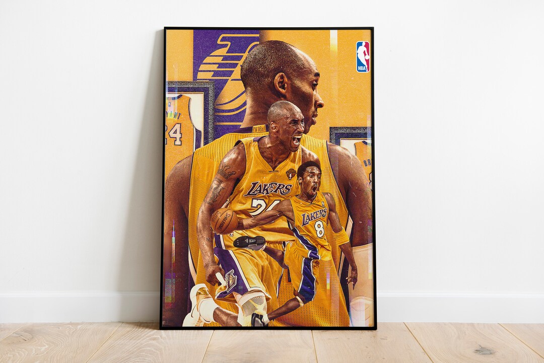 Kobe Bryant Poster, NBA Posters, Wall Art, Wall Decor, 12x18 20x30 ...