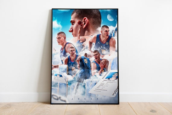 Nikola Jokic Poster NBA Posters Wall Art Wall Decor 12x18 | Etsy