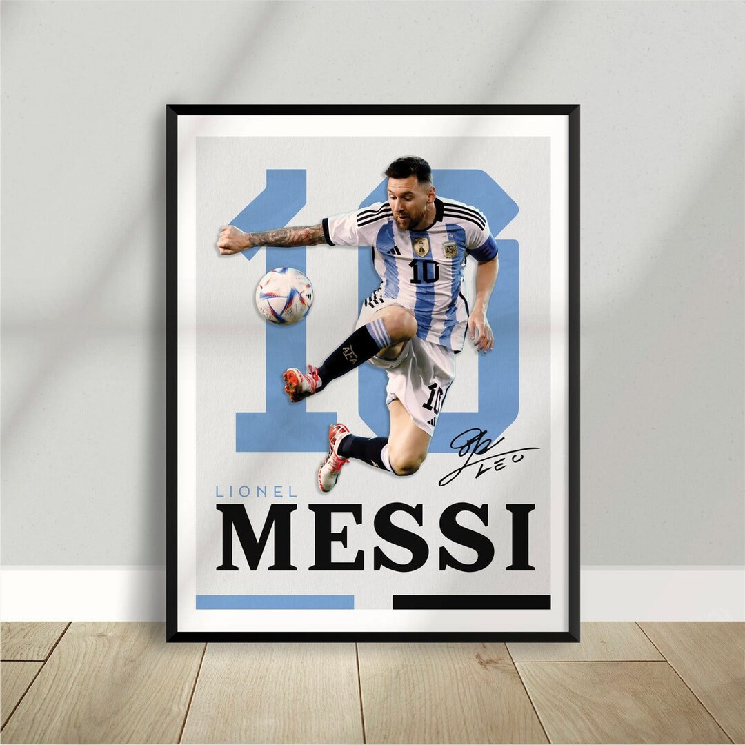 Lionel Messi Inspired Poster Argentina World Cup Poster - Etsy