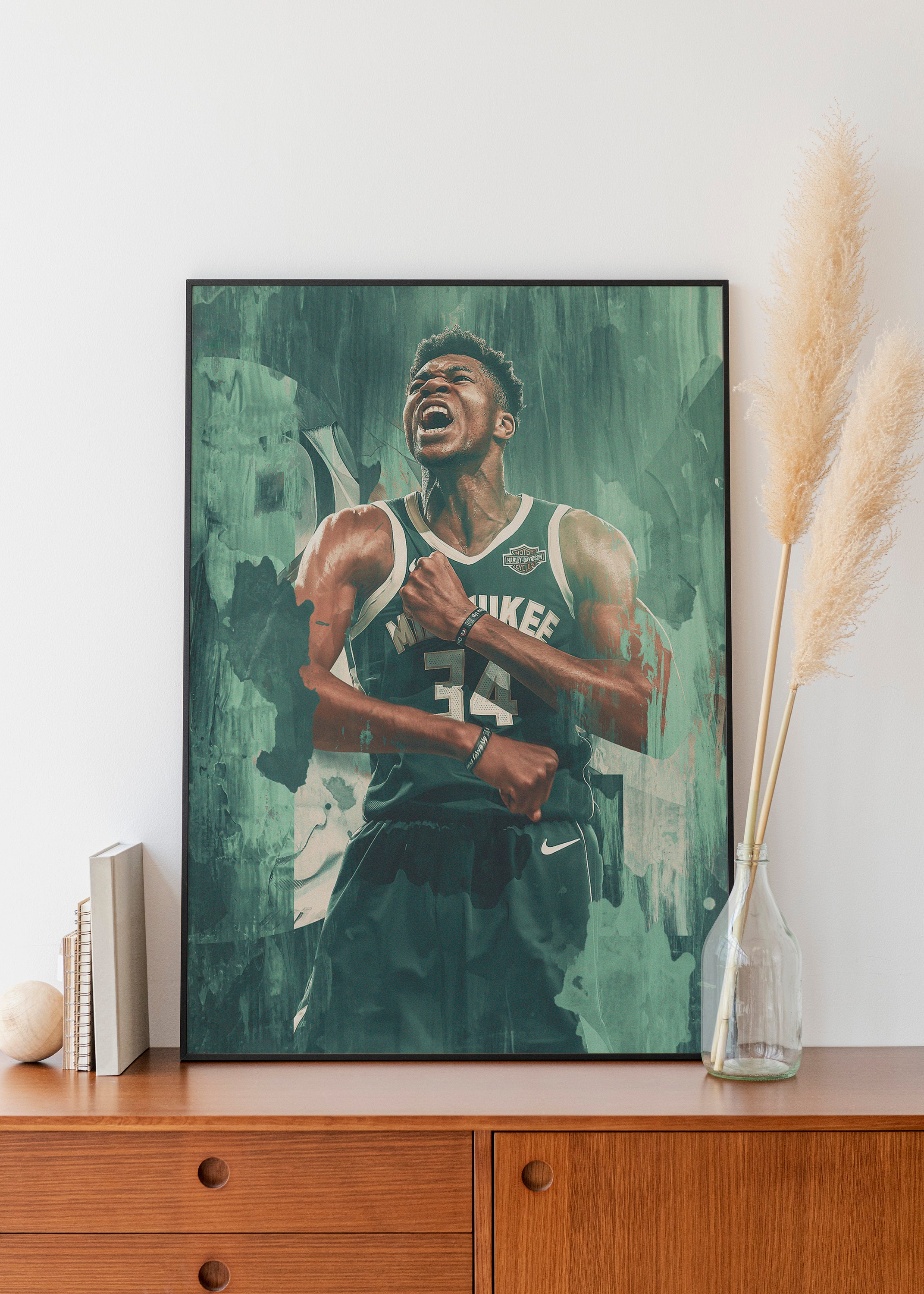 Giannis Antetokounmpo Poster NBA Posters Wall Art Wall - Etsy Australia