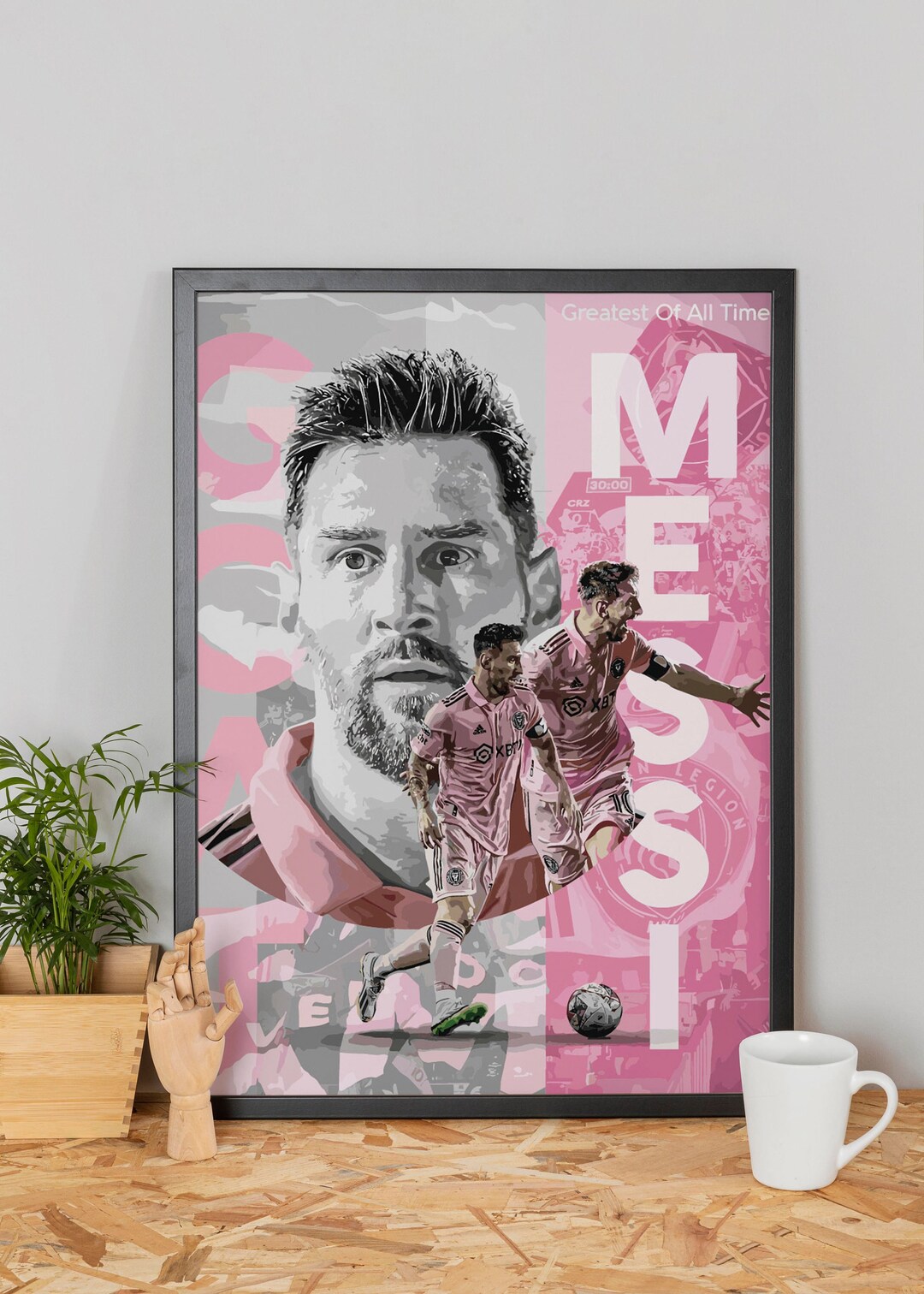 Lionel Messi Inspired Poster , Inter Miami Poster, Football Posters ...