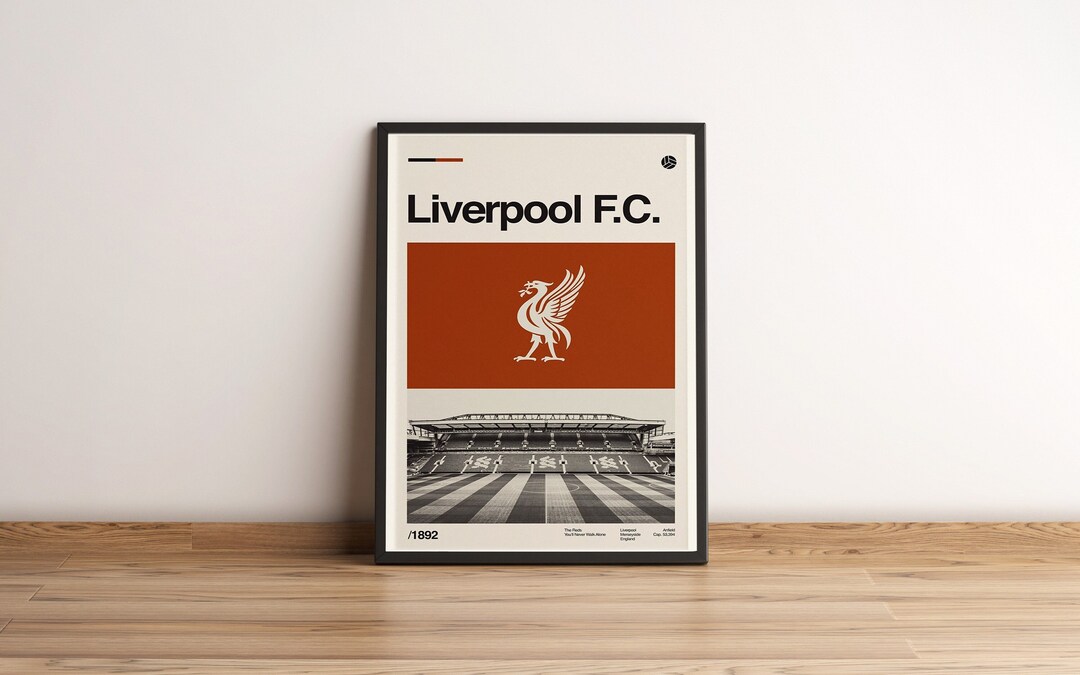 Liverpool FC Poster, Anfield Stadium Poster, Football Posters, Soccer ...