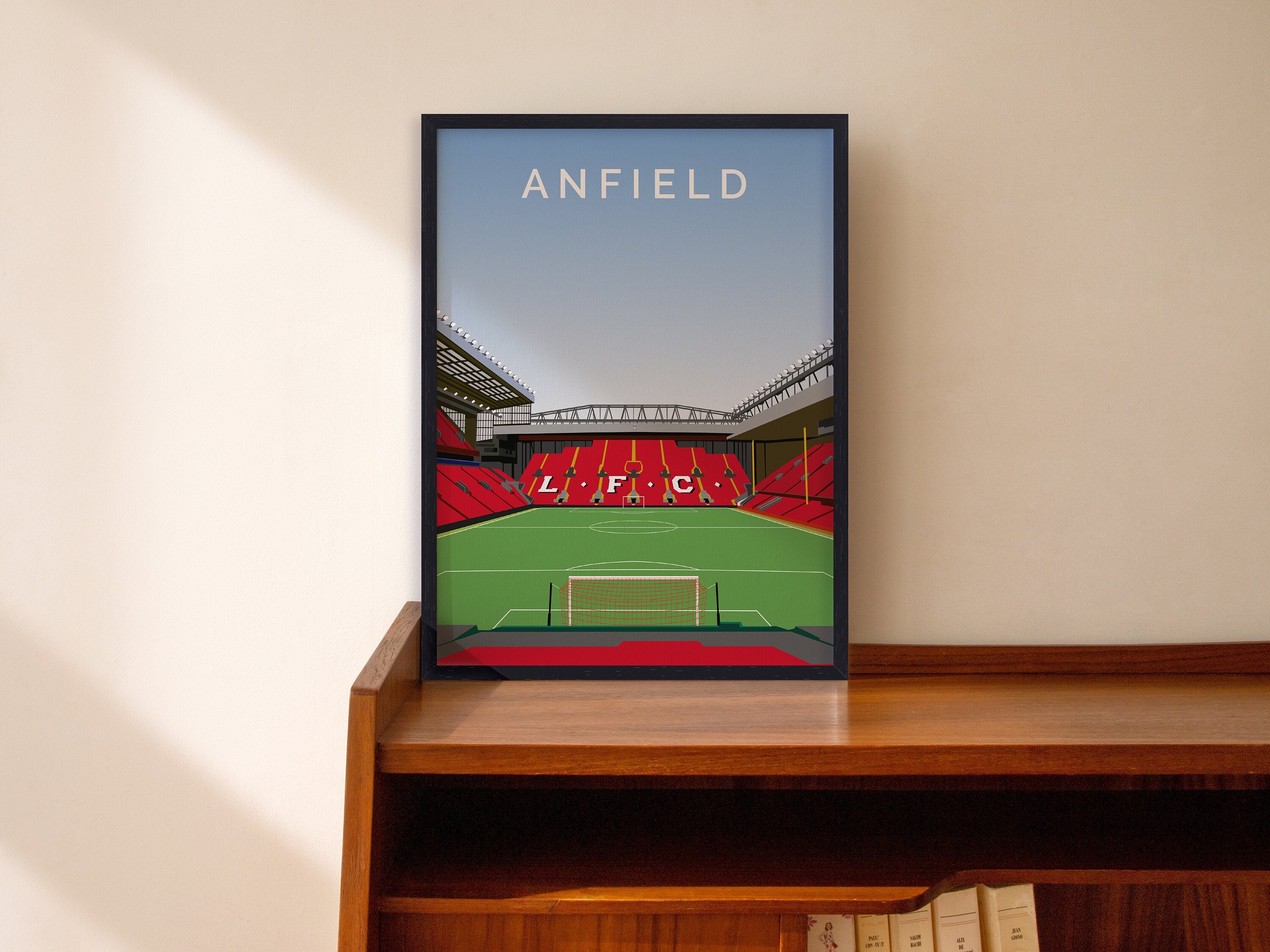 Liverpool FC Poster, Anfield Stadium Poster, Football Posters, Soccer ...