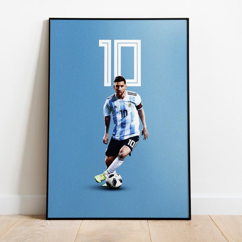 Lionel Messi Poster Football Posters Wall Art Wall Decor - Etsy