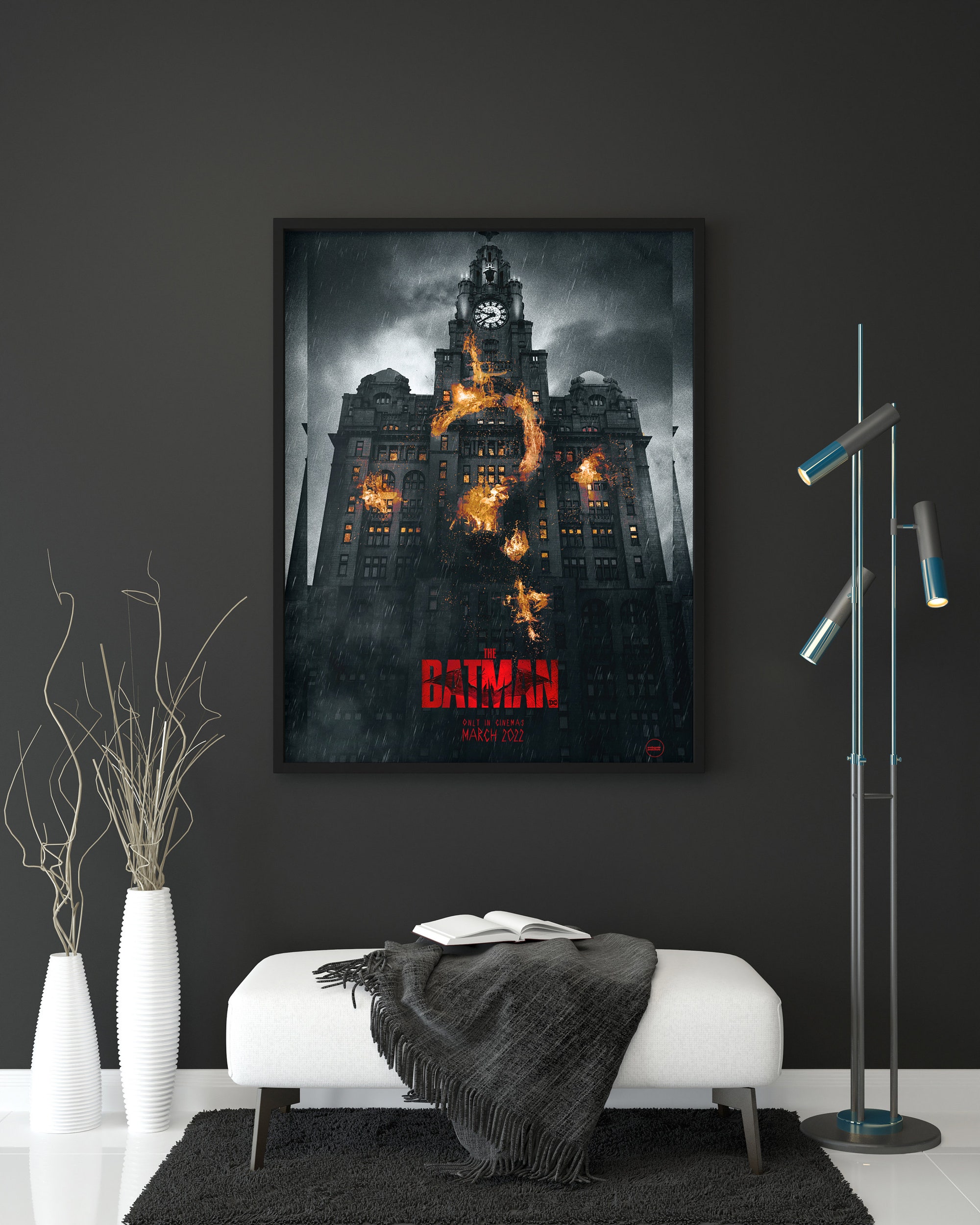 The Batman (2022) Poster, Robert Pattinson, Wall Art, Wall Decor