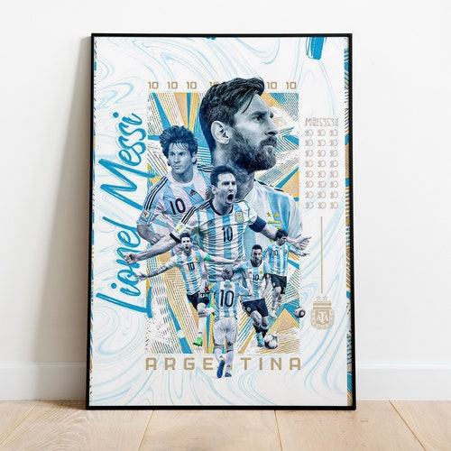 Minimalist Poster Lionel Messi Argentina World Cup 2022 - Etsy