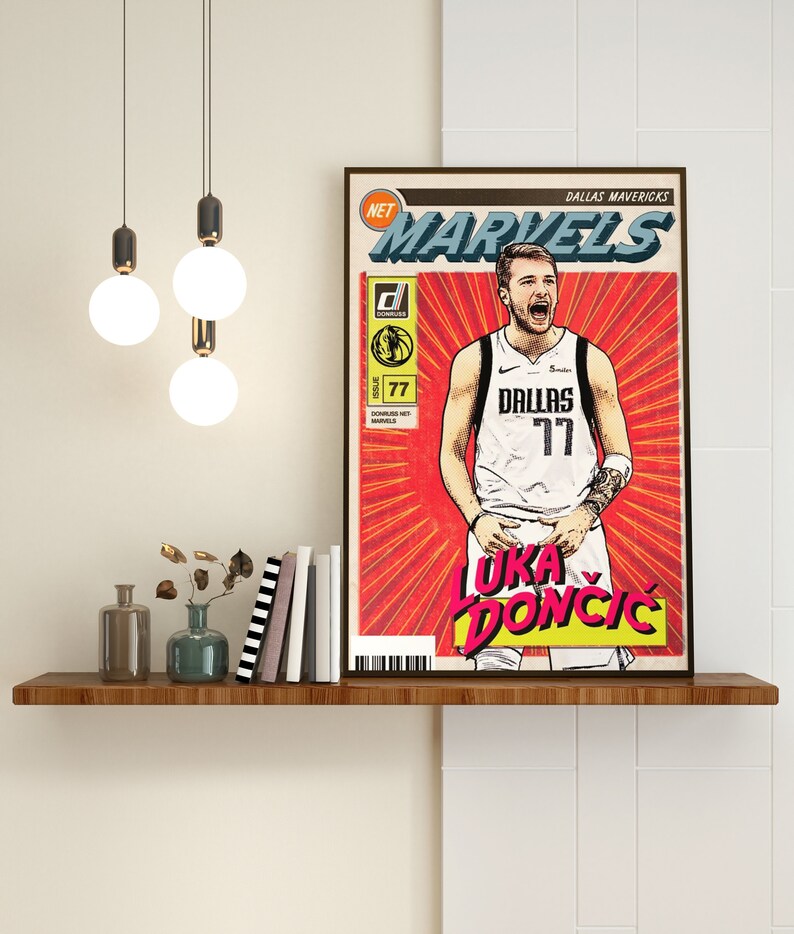 Luka Doncic Poster, NBA Posters, Wall Art, Wall Decor, 12x18 20x30 ...