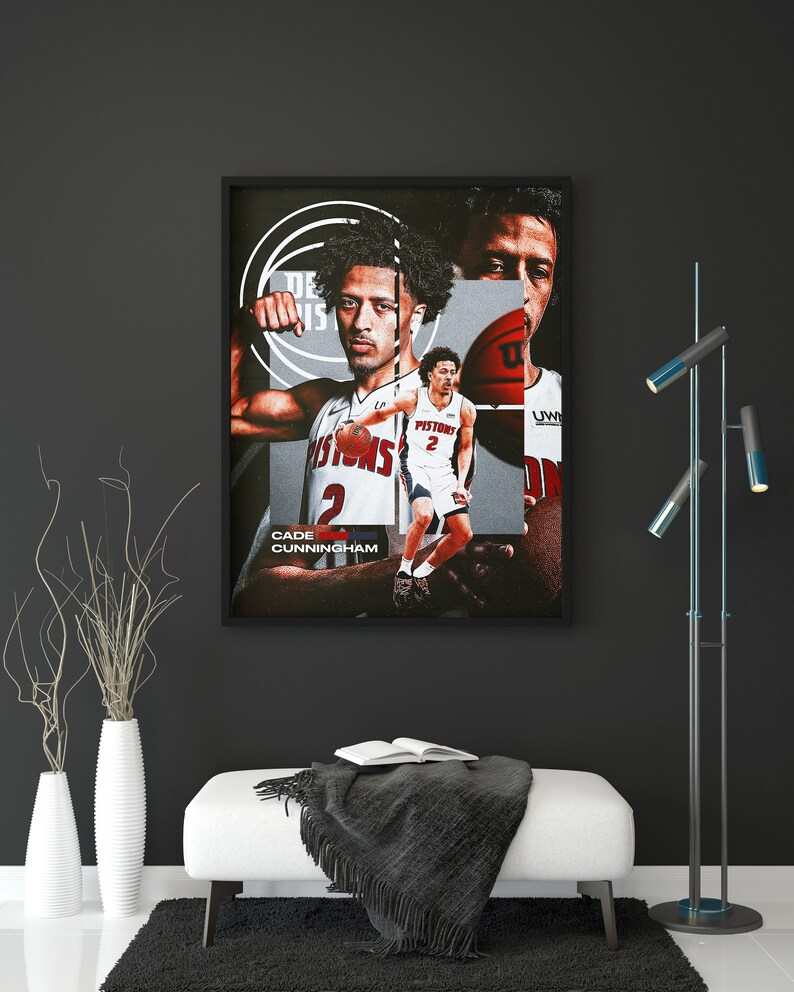 Cade Cunningham Poster, NBA Posters, Wall Art, Wall Decor, 12x18 20x30 ...