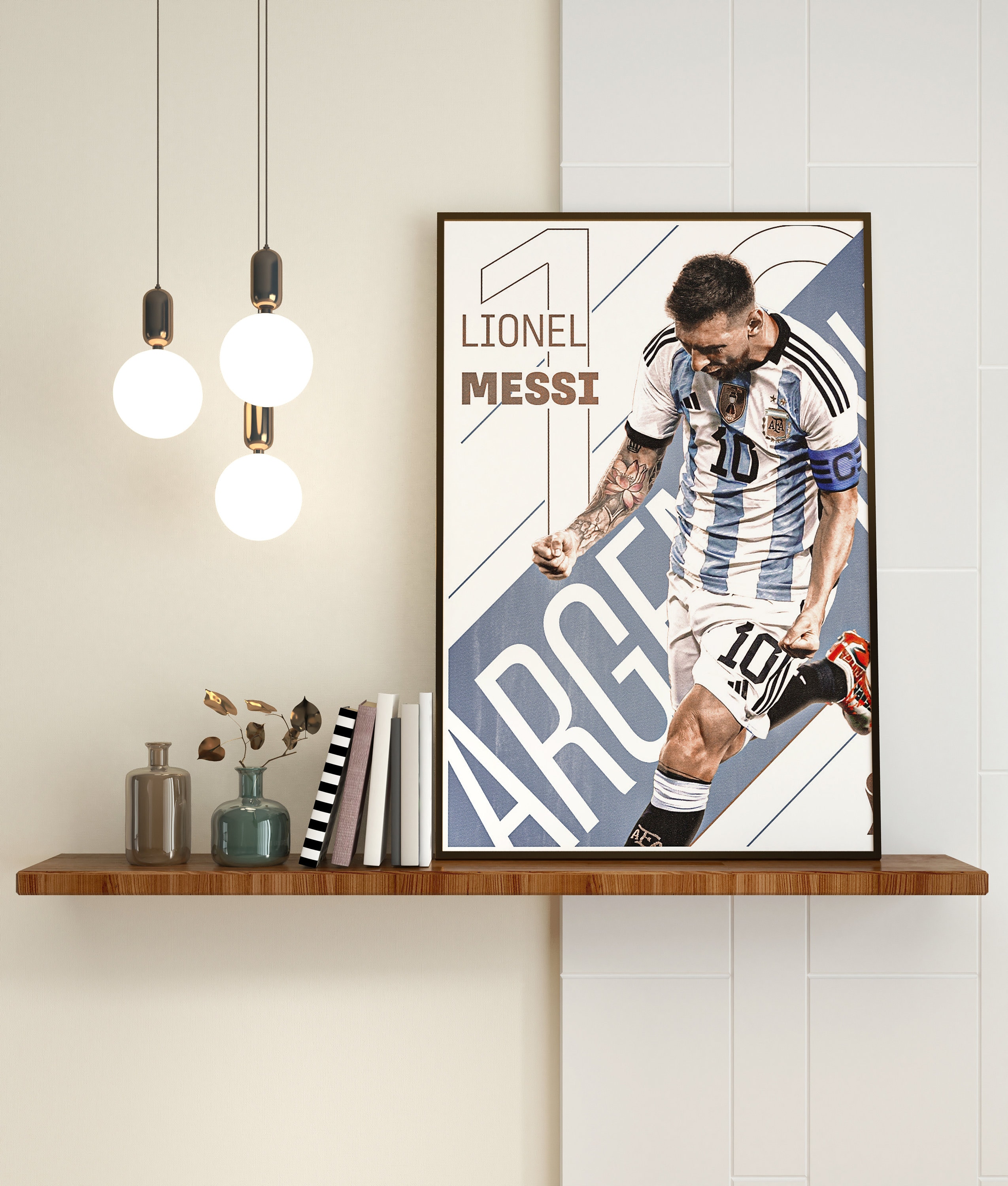 Lionel Messi Poster, Football Posters, Wall Art, Wall Decor, 12x18 ...