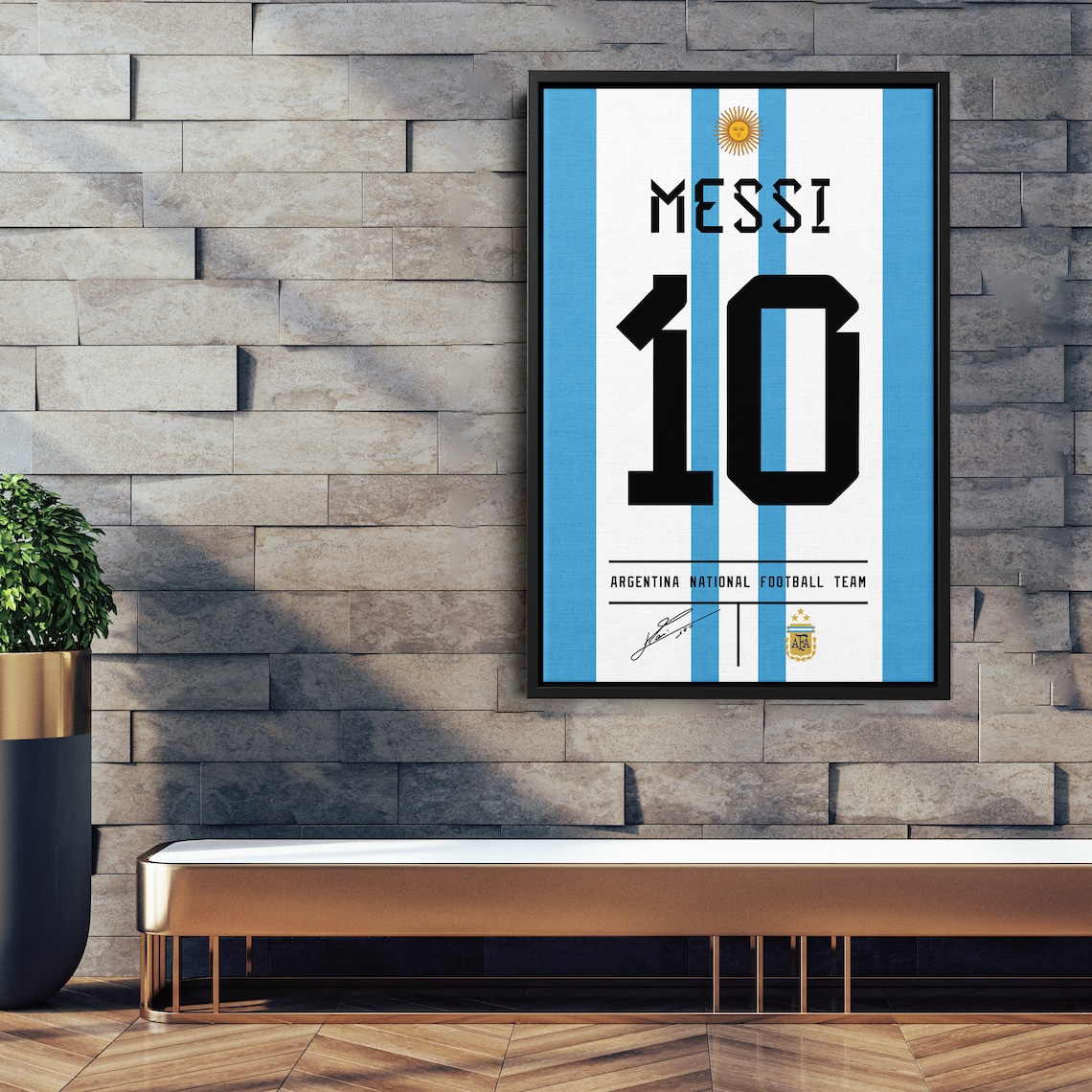 Lionel Messi Poster, Football Posters, Wall Art, Wall Decor, 12x18 ...