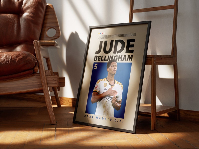 Jude Bellingham Poster Real Madrid Poster Football Posters - Etsy