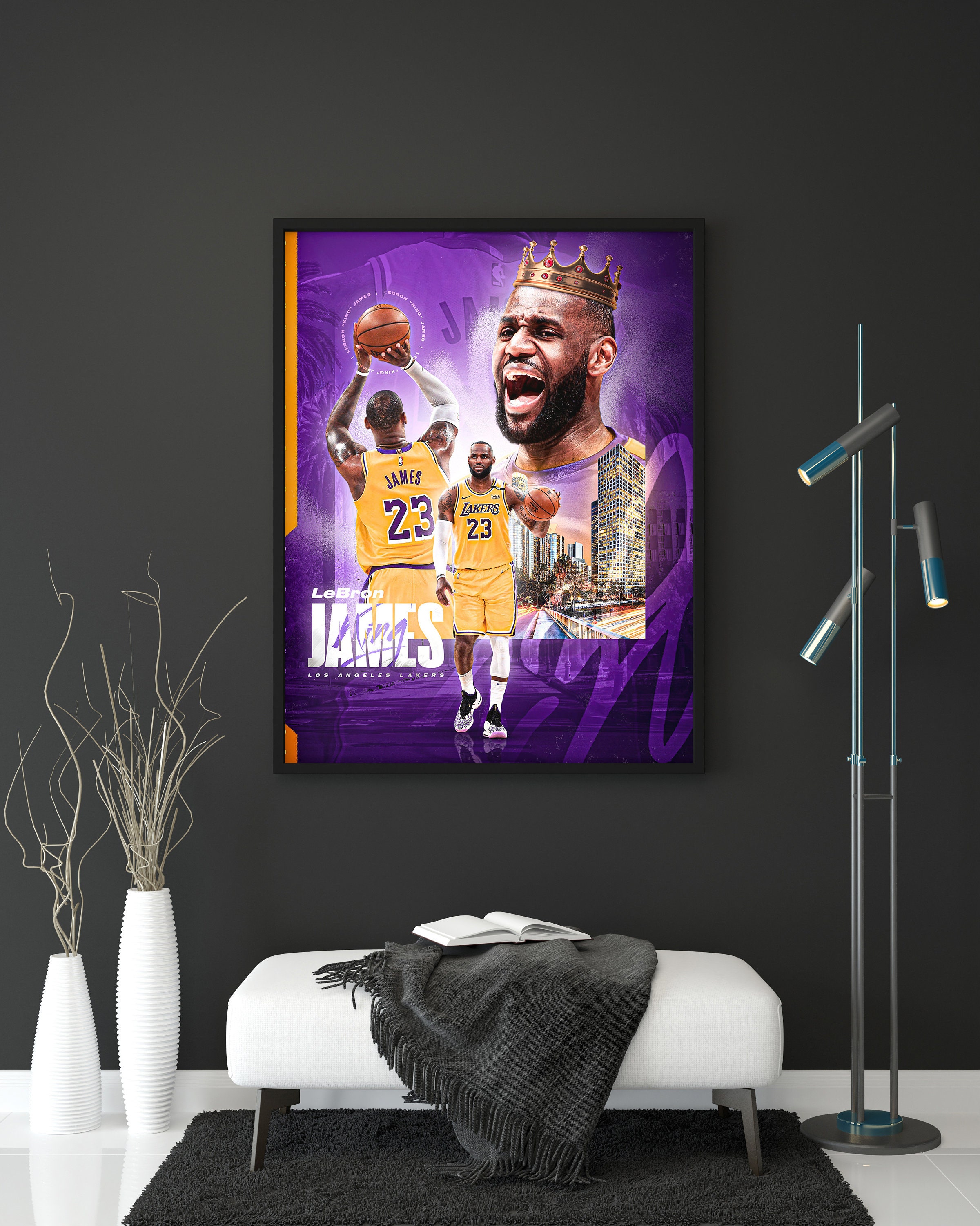 Lebron James Poster, NBA Posters, Wall Art, Wall Decor, 12x18 20x30 ...