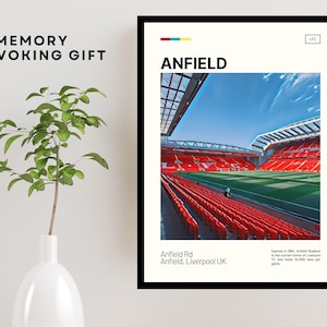 Liverpool FC Poster, Anfield Stadium Poster, Football Posters, Soccer ...
