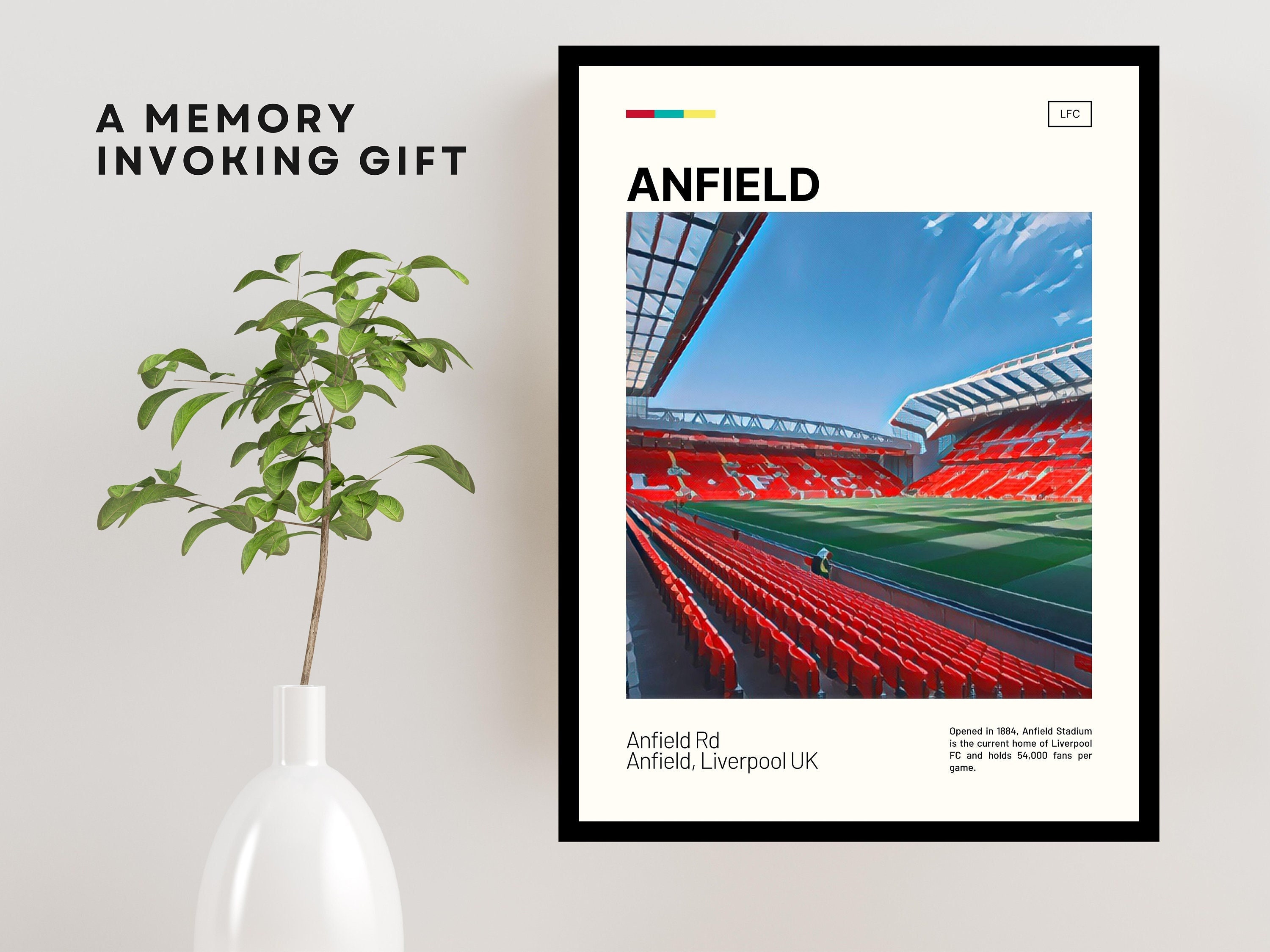 Liverpool FC Poster, Anfield Stadium Poster, Football Posters, Soccer ...