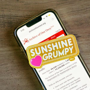 Sunshine Loves Grumpy Trope Sticker - Etsy