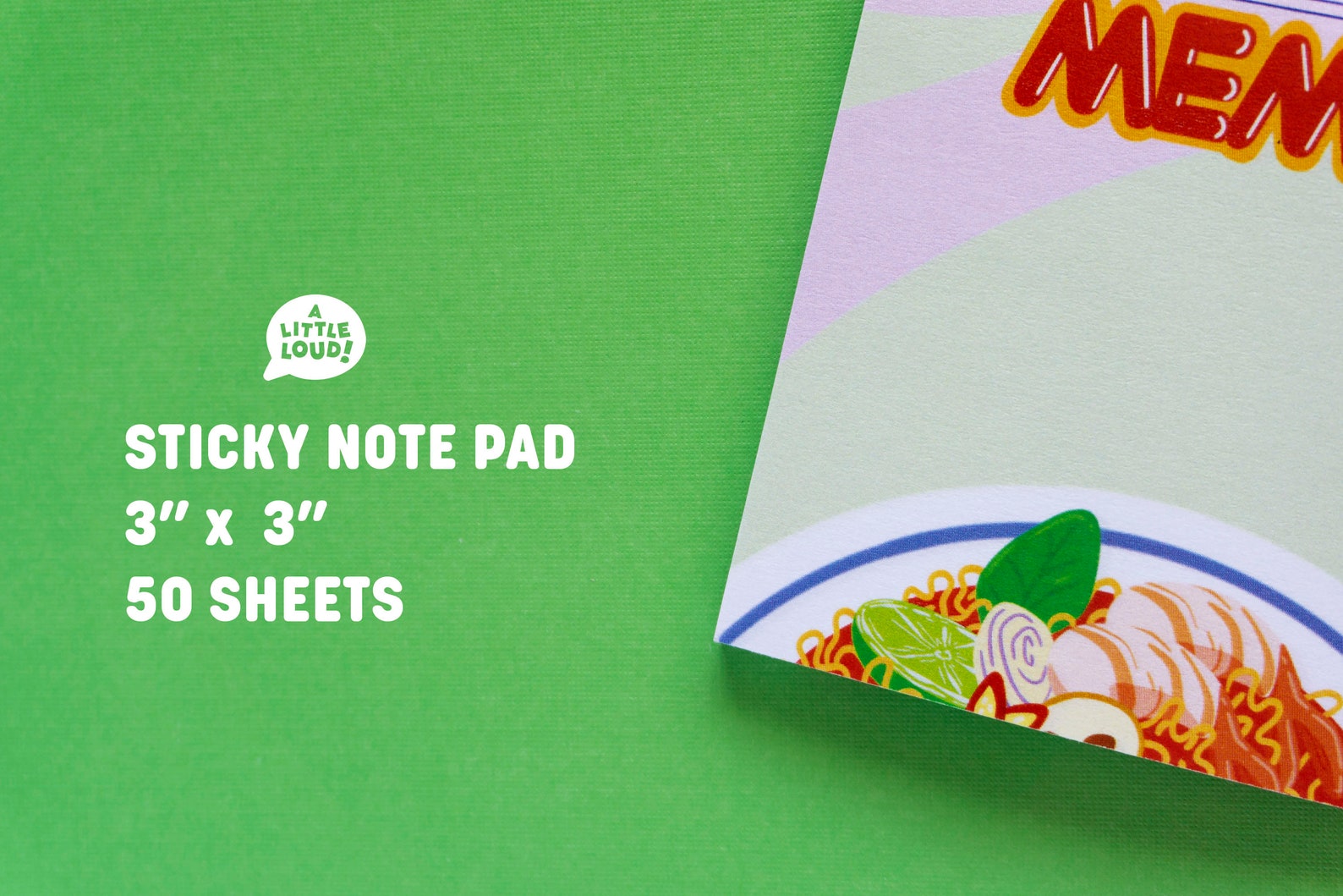 Thai Instant Noodle Sticky Notes - Etsy