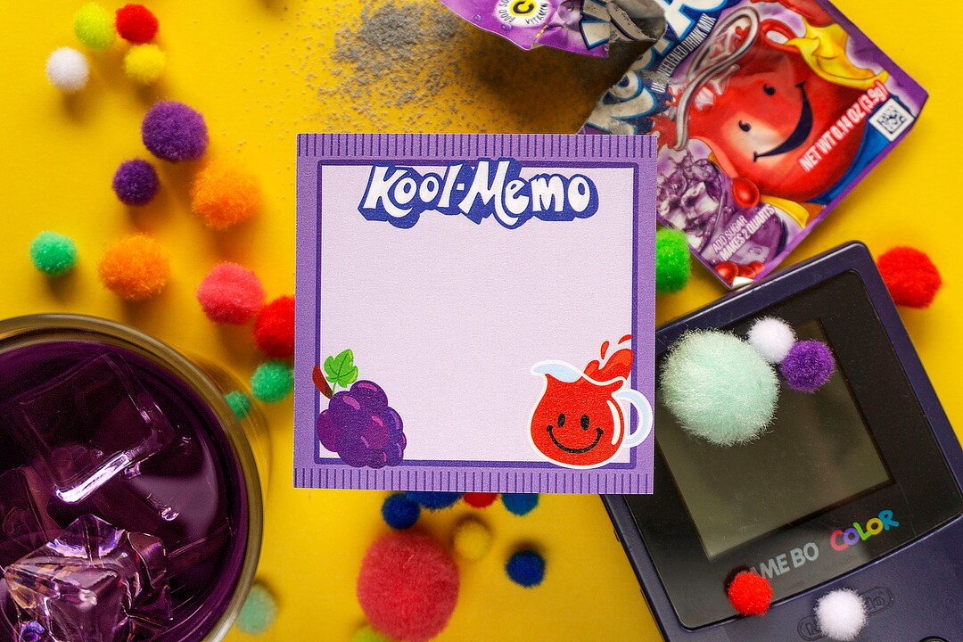 Kool Memo Grape Sticky Note - Etsy